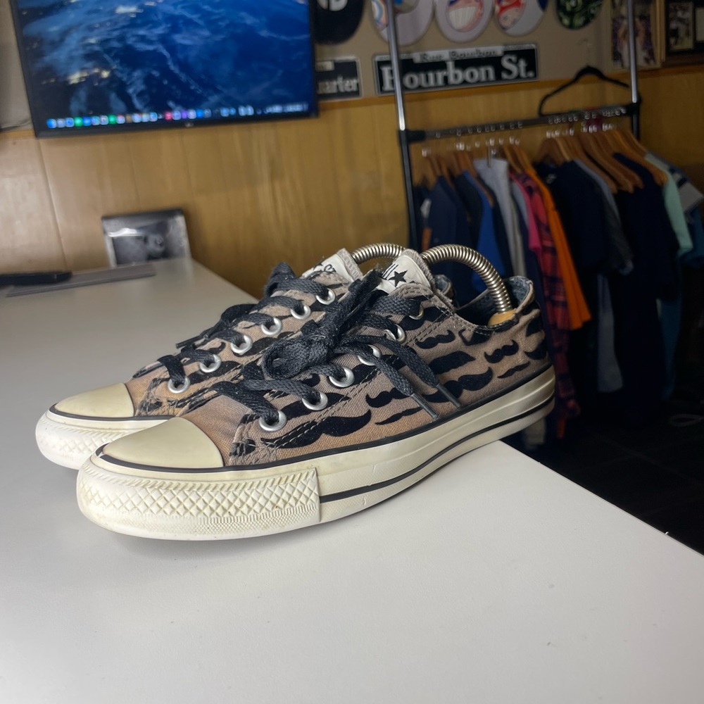 Converse Chuck Taylor All Star Mustache Print Lo Top … - Gem